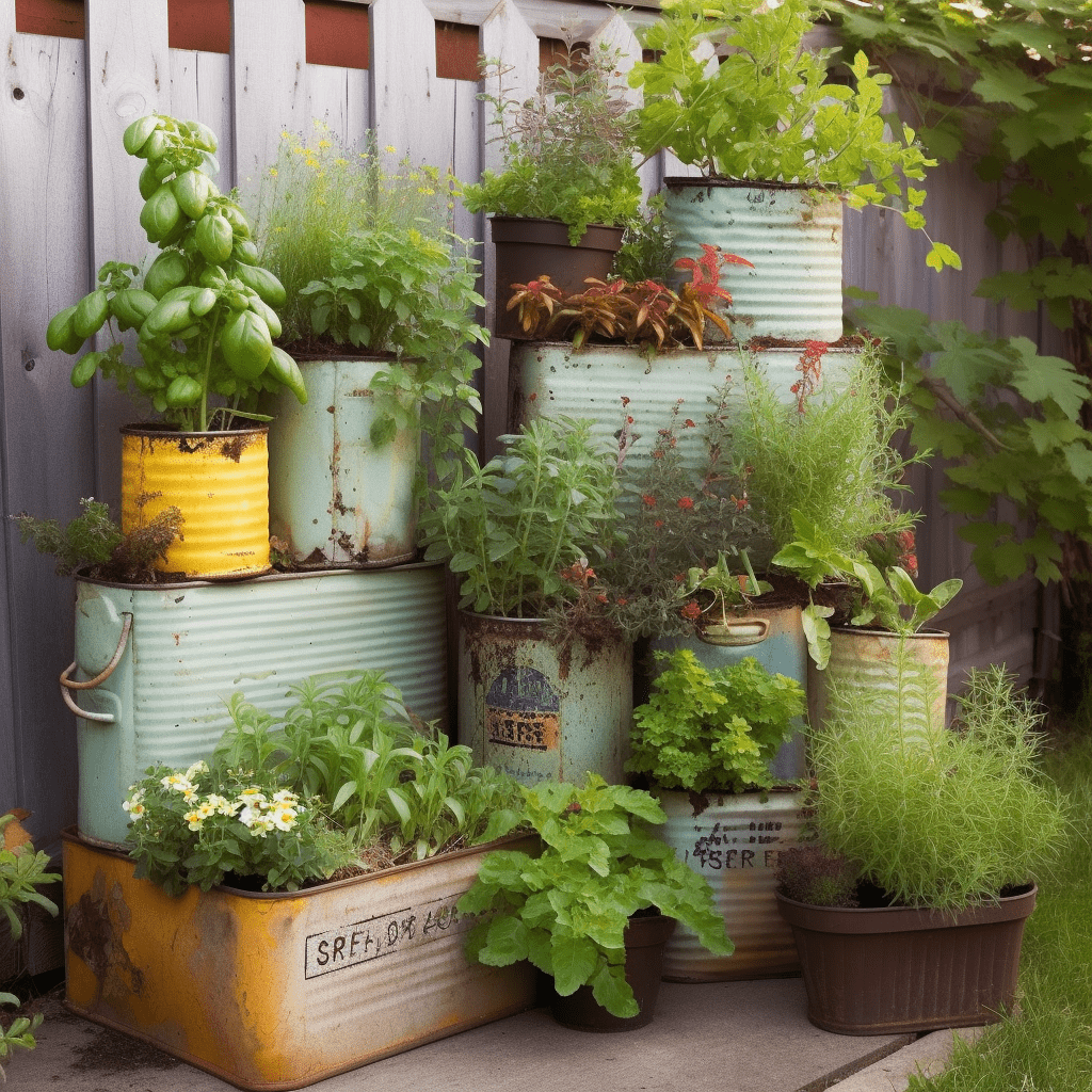 How To Create Recycled Container Herb Garden